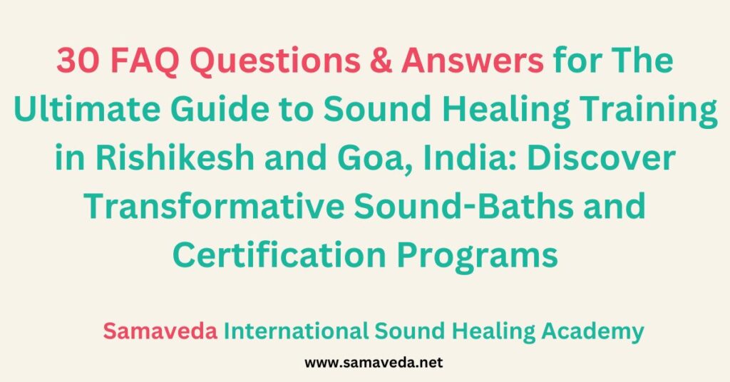 Sound Healing Training in Rishikesh & Goa, India: Certification, Sound ...